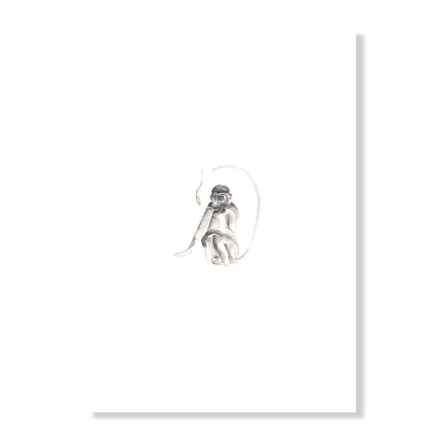 Victoria Verbaan Monkey Watercolour prints and original art